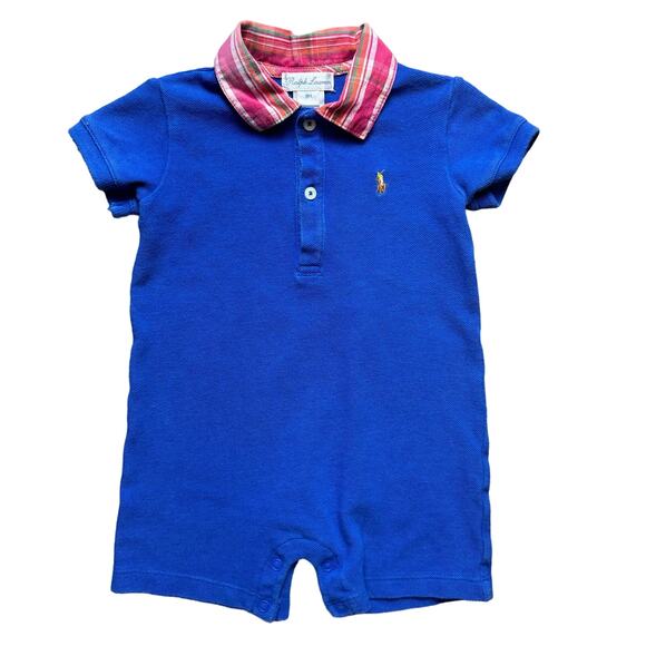Ralph Lauren | One Pieces | Ralph Lauren Preppy Baby Outfit Plaid 9mths ...